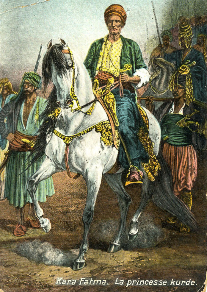 KURDISH AMAZON - KARA FATIMA 1800th Century Kurds